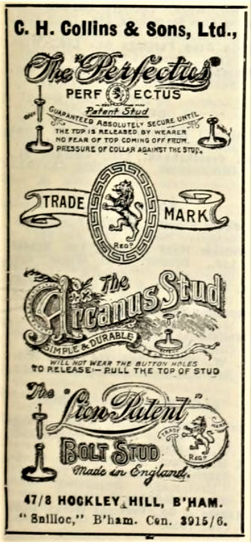 C. H. Collins & Sons Ltd. Zenette Powder Compacts History And Patents ...