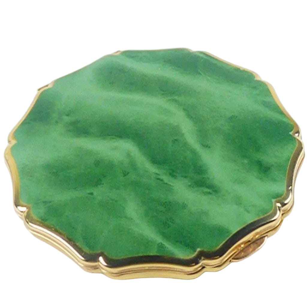 Unused Green Marble Effect Enamel Stratton Powder Compact 1970s – The ...