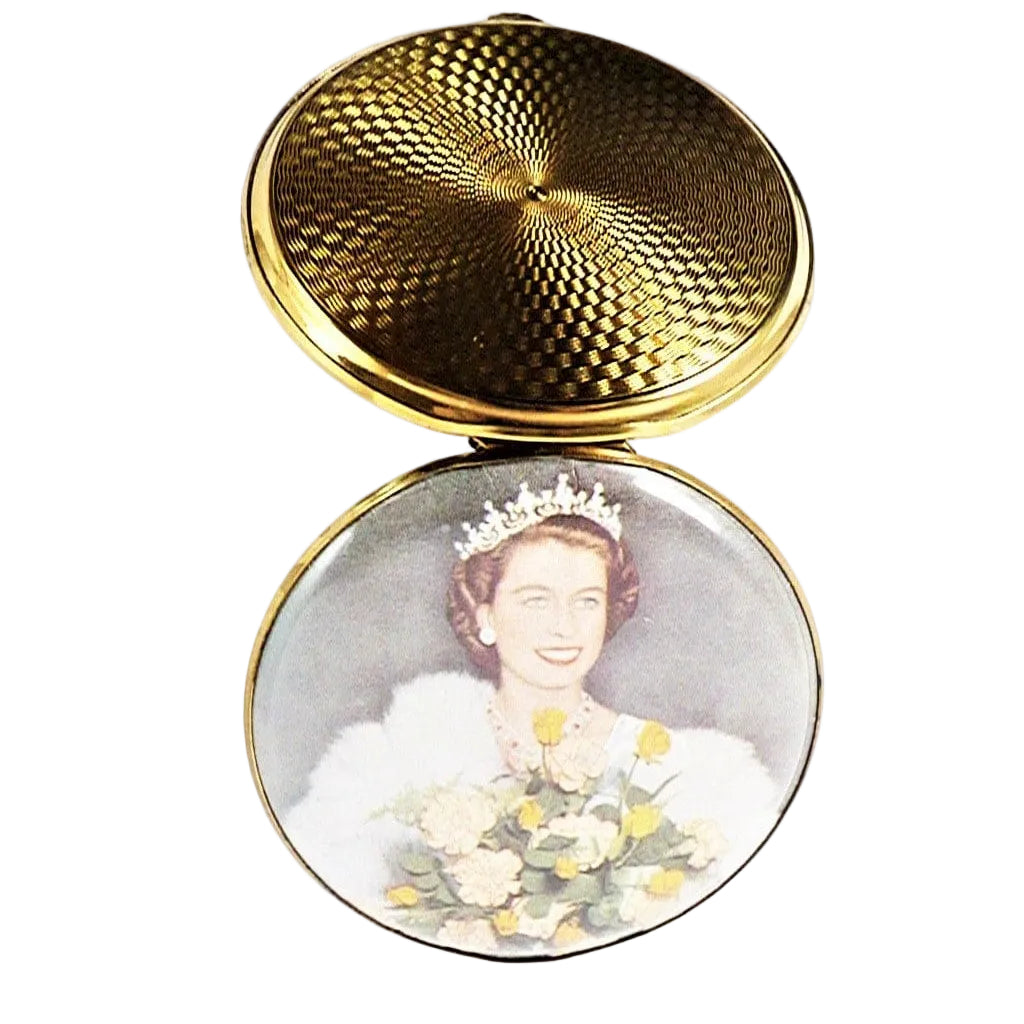 Vintage Gwenda Queen Elizabeth II Powder Compact Coronation Memorabili ...