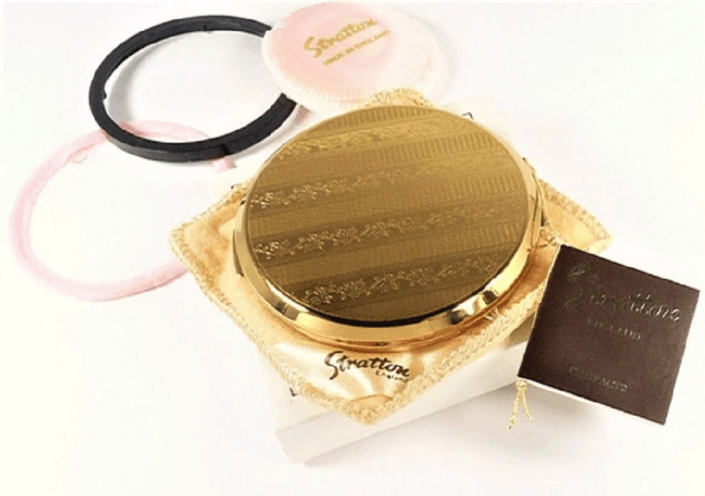 Boxed Unused Gleaming Golden Stratton Powder Compact 1980s – The ...