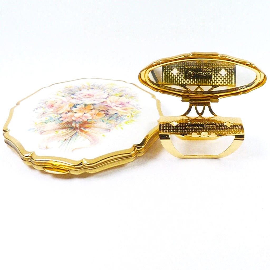 Vintage Stratton Wedding Themed Compact Mirror Set 1990s – The Vintage ...