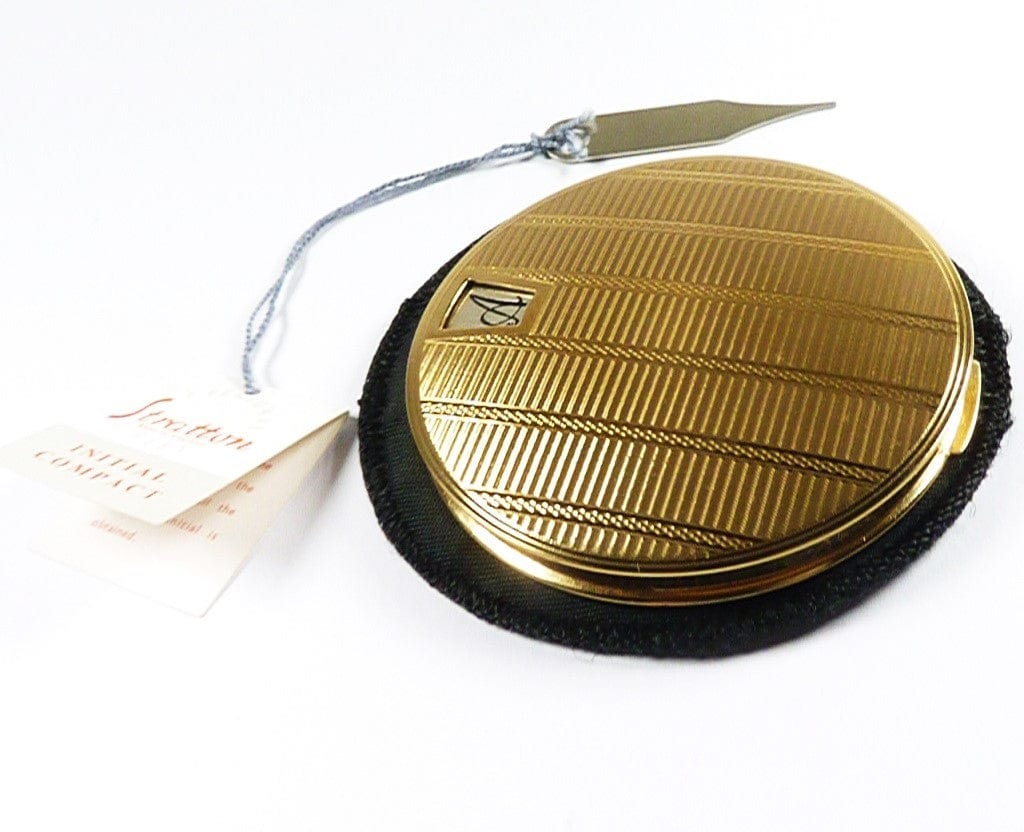 Vintage Stratton Initial Compact 1959 With History & Catalogue Page Co ...