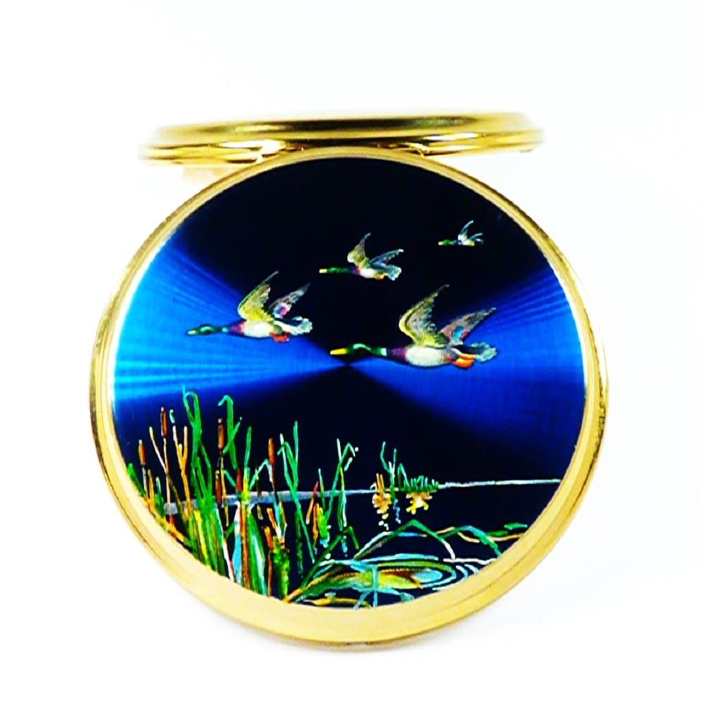 Unused Stratton Flying Ducks Powder Compact With Original Accessories ...