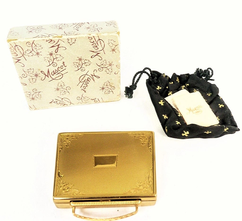Boxed 1950s Mascot Handbag Shaped Musical Powder Compact – The Vintage ...