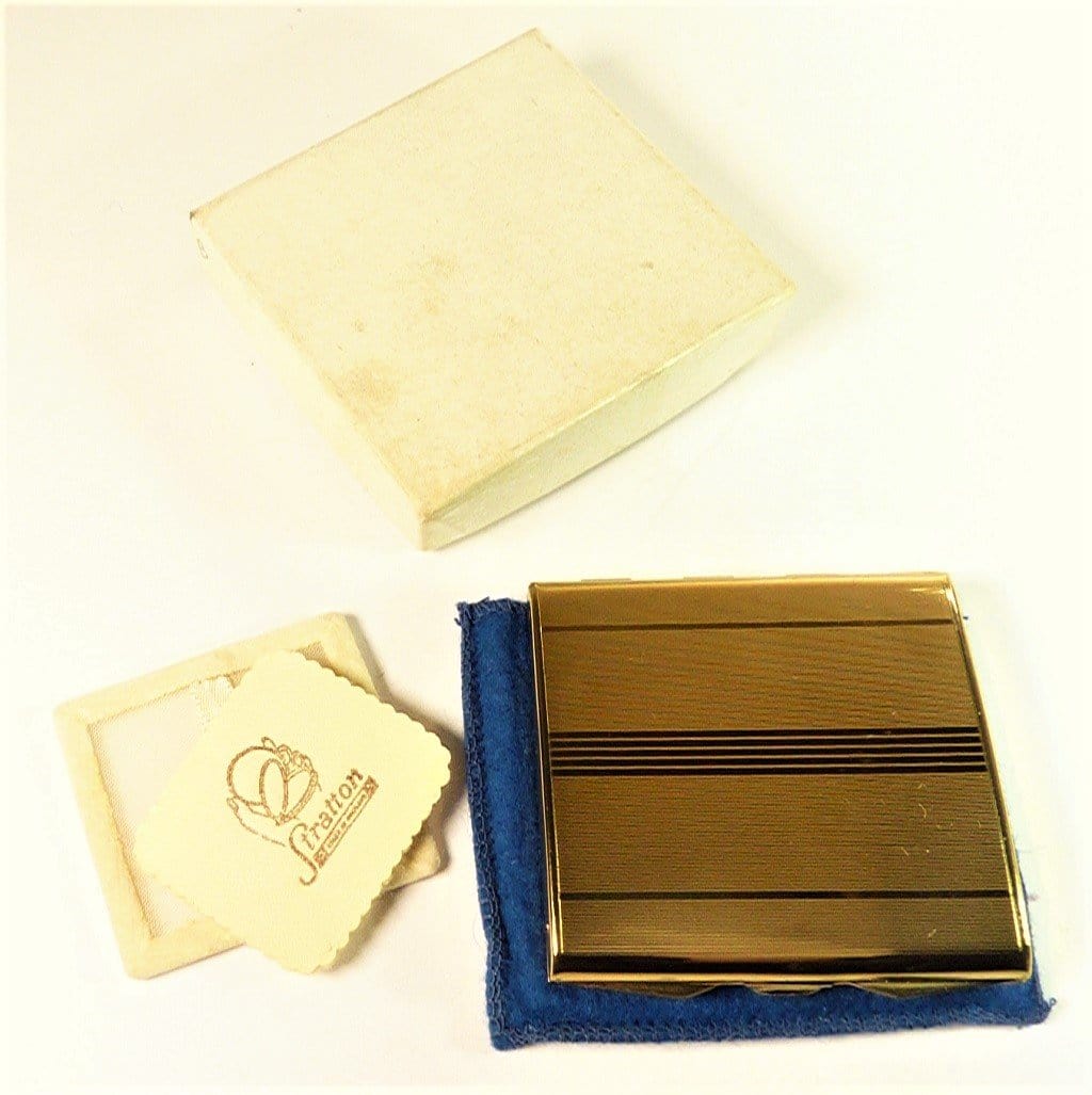 Small Square 1940s Stratton Loose Foundation Compact Mirror – The ...