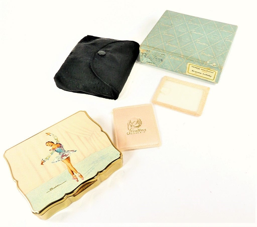 Rare Stratton BALLET THEMED Musical Powder Box Svetlana Beriosova 1950 ...